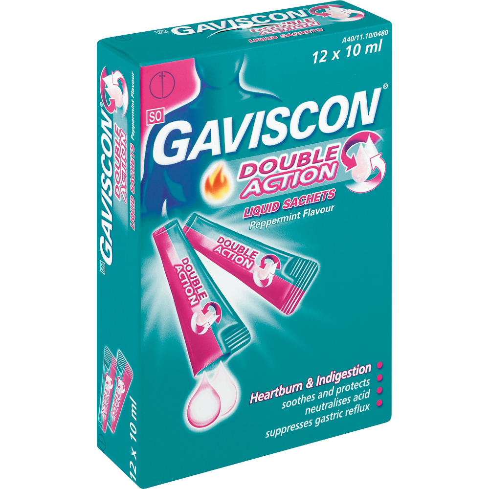 Gaviscon Double Action Sachets | Bwell Pharmacy